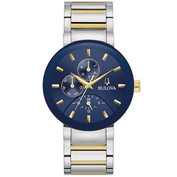Bulova | Accessories | Bulova Mens Modern Blue Dial Watch 98c48 | Poshmark